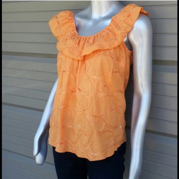 Harve Benard | Tops | Newsleeveless Top W A Ruffle Neck | Poshmark